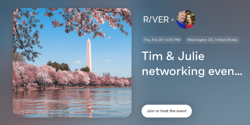 Tim & Julie networking event Washington DC