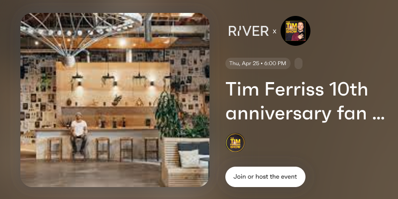 Tim Ferriss 10th anniversary fan meetup Santa Monica
